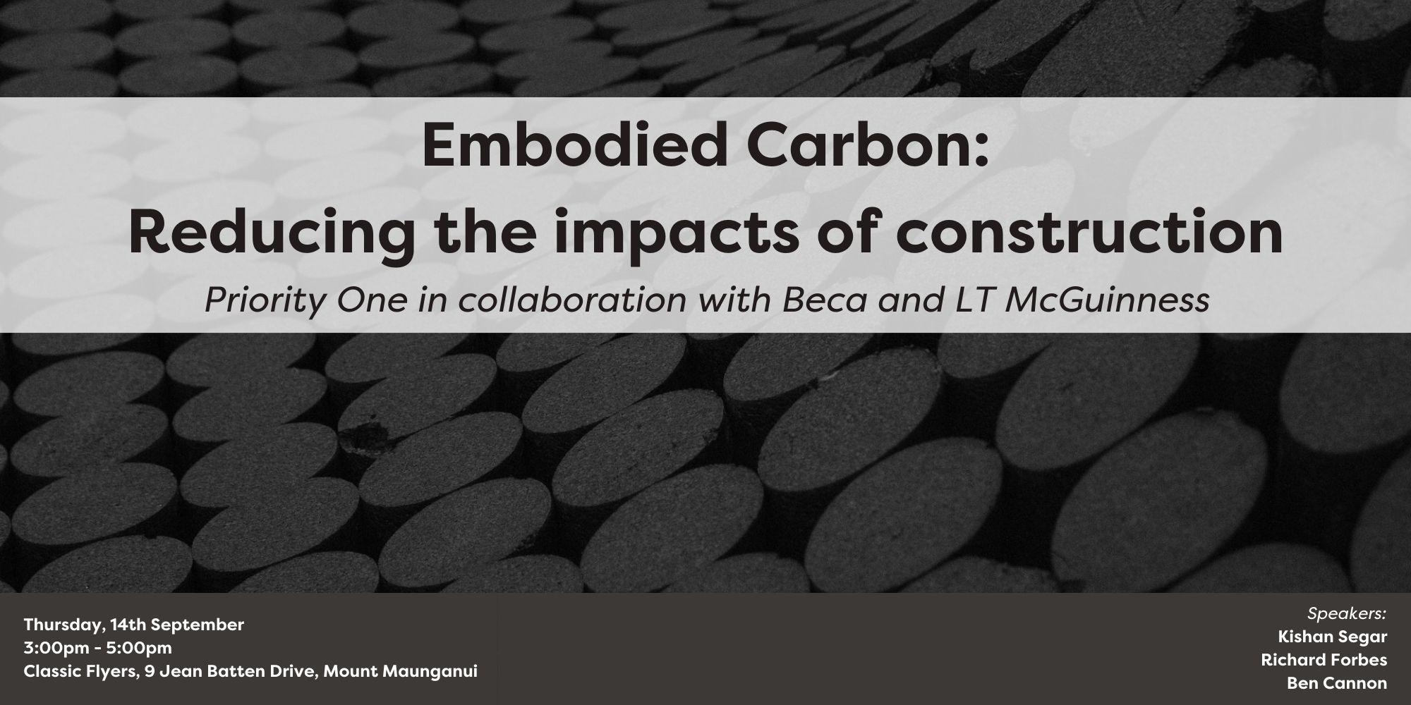 Embodied Carbon – Reducing the impacts of construction - Priority One